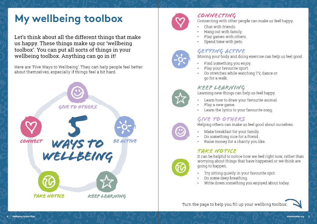 Wellbeing Action Plan (child) – Charlie Waller Trust shop