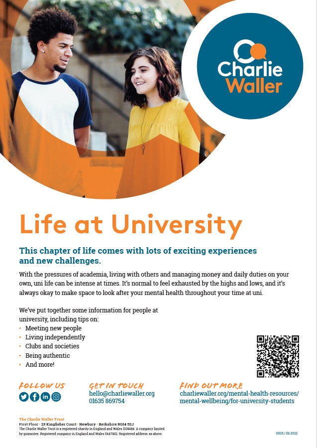 Life at university posters – Charlie Waller Trust shop